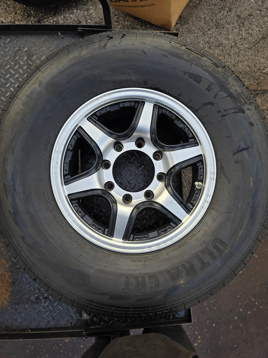 ST235/85R16 LRF Trailer Tires on Cross Trax Rims - New, Old Stock ...
