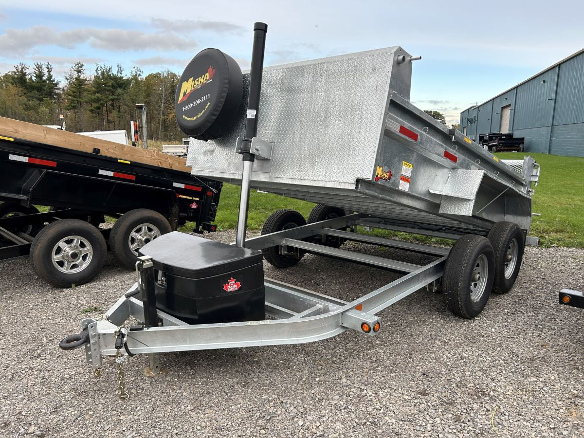Miska Galvanized 7 Ton Ultra Low Pro Dump Trailer – Miska Trailers