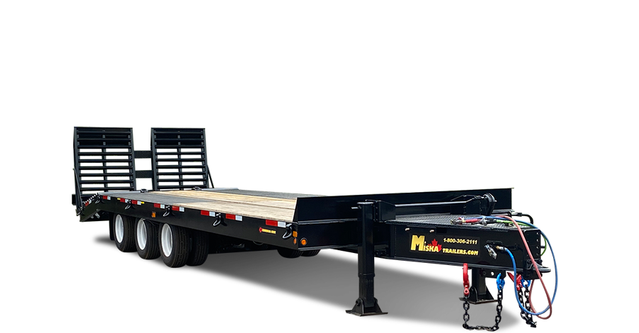 30 Ton Tag-a-long Equipment Float Trailer – Miska Trailers